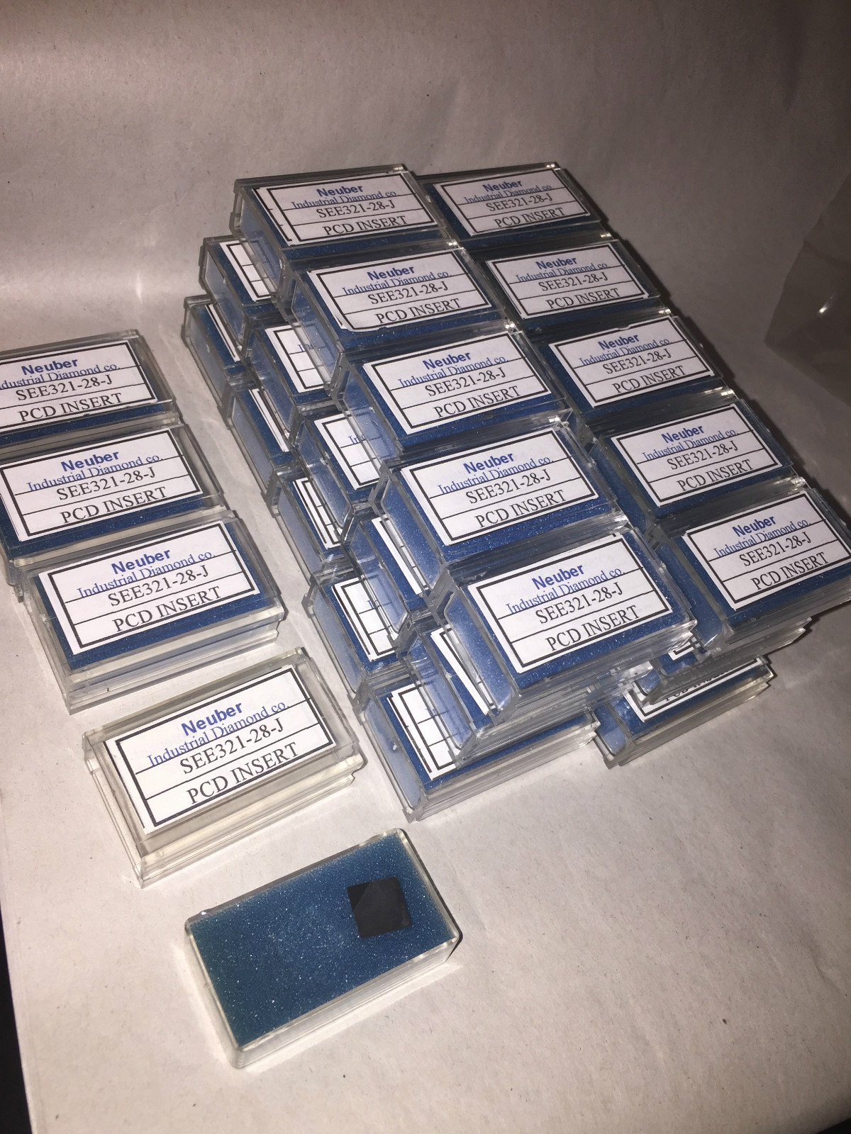 QUANTITY 10 NEUBER DIAMOND TIPPED CARBIDE INSERTS SEE321 28 J PCD | eBay