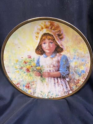 Lisette Dewinne Collector Plate "Danielle"- 1984 Spring Flowers Series ...