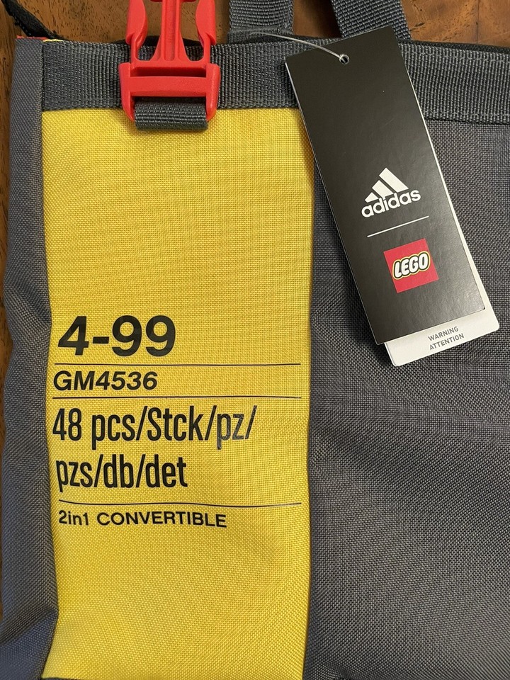 SOLD OUT. Adidas x LEGO 2in1 convertible kids backpack. bag. GM4536 | eBay