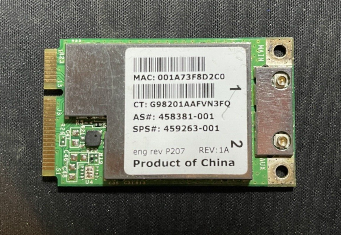 HP Broadcom BCM4312 PCI mini wireless network card 459263-001 | eBay