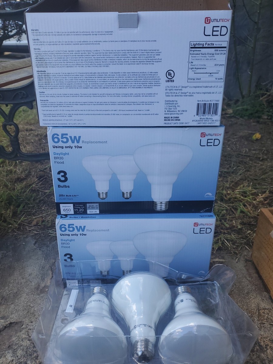 Utilitech Br30 Flood Light Bulbs Light Bulbs For Ceiling Fixtures 65w