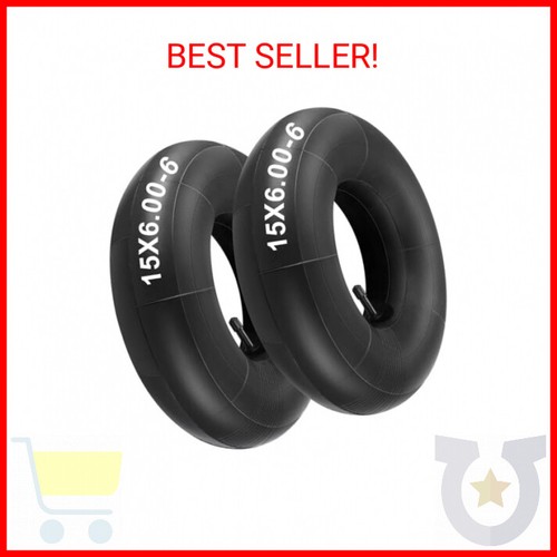 LotFancy 15x6.00-6 Inner Tube for Lawn Mower, Snow Blower, Riding ...