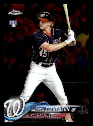2018 Topps Chrome #198 Andrew Stevenson Rookie Card Washington ...