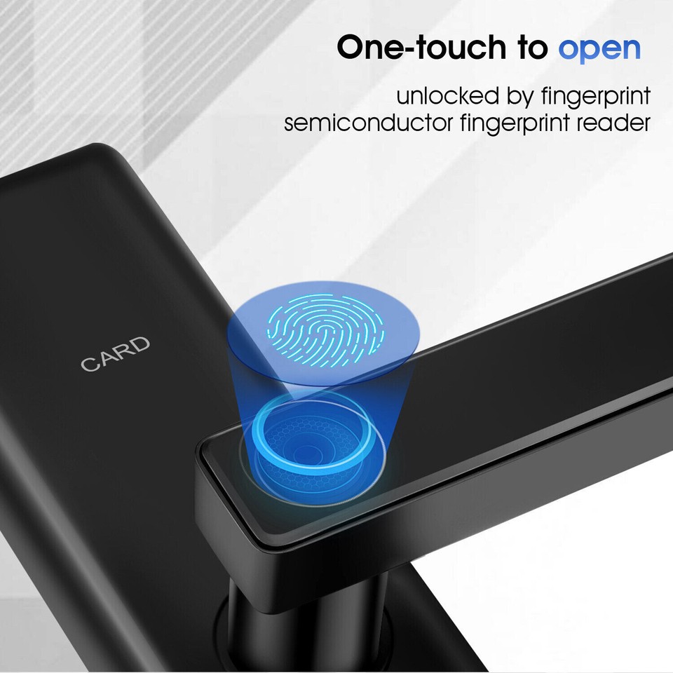 6 in-1 Smart Door Lock Wifi Biometric Fingerprint Touch Password ...