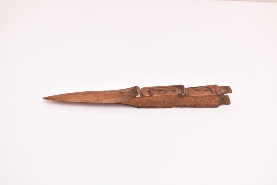 Vintage Northwest Coast North America Tlingit Knife Hand Carved Dagger ...