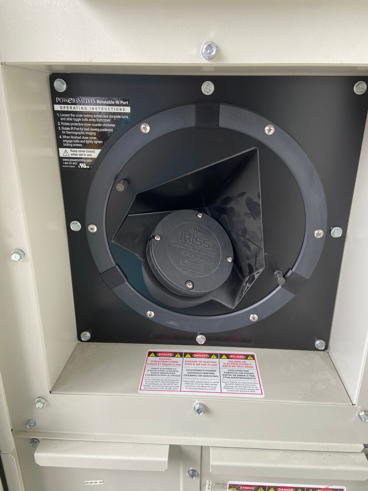 IRISS VP-75 Series Rotatable Infrared Inspection Window Port IR Window ...