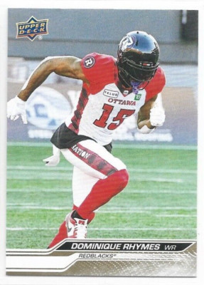Dominique Rhymes Ottawa Redblacks 2024 UD CFL Football Gold #2 | eBay