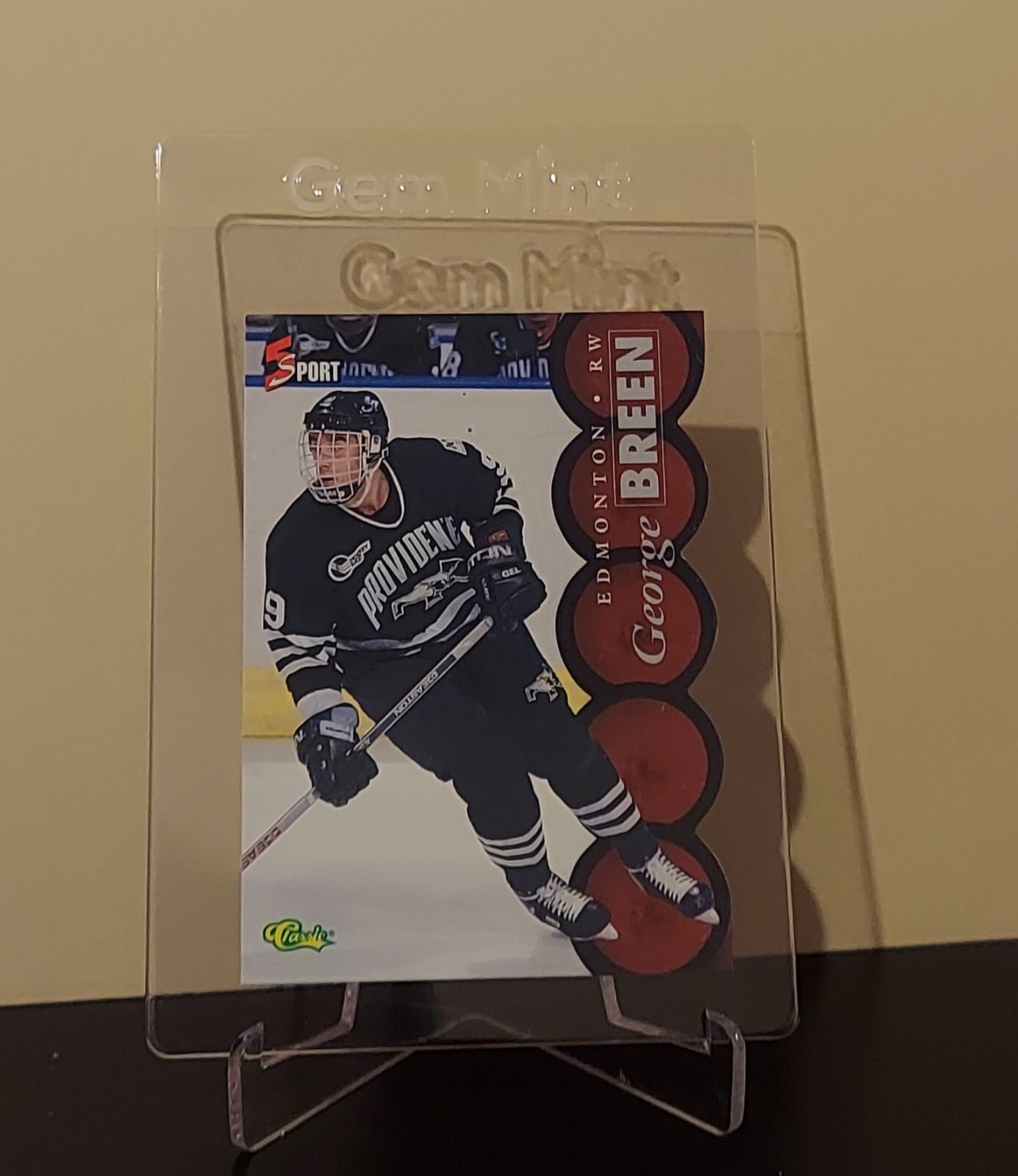George Breen - 1995 Classic 5 Sport Silver DIE CUT EDMONTON OILERS | eBay
