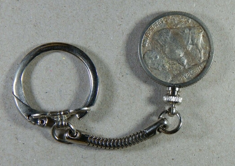 1913 Buffalo Nickel Key Chain High Grade Coin | eBay