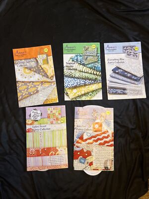 Lot Of Five Quilt Project Patterns By Annie’s Table Runner Bag Placemat ...