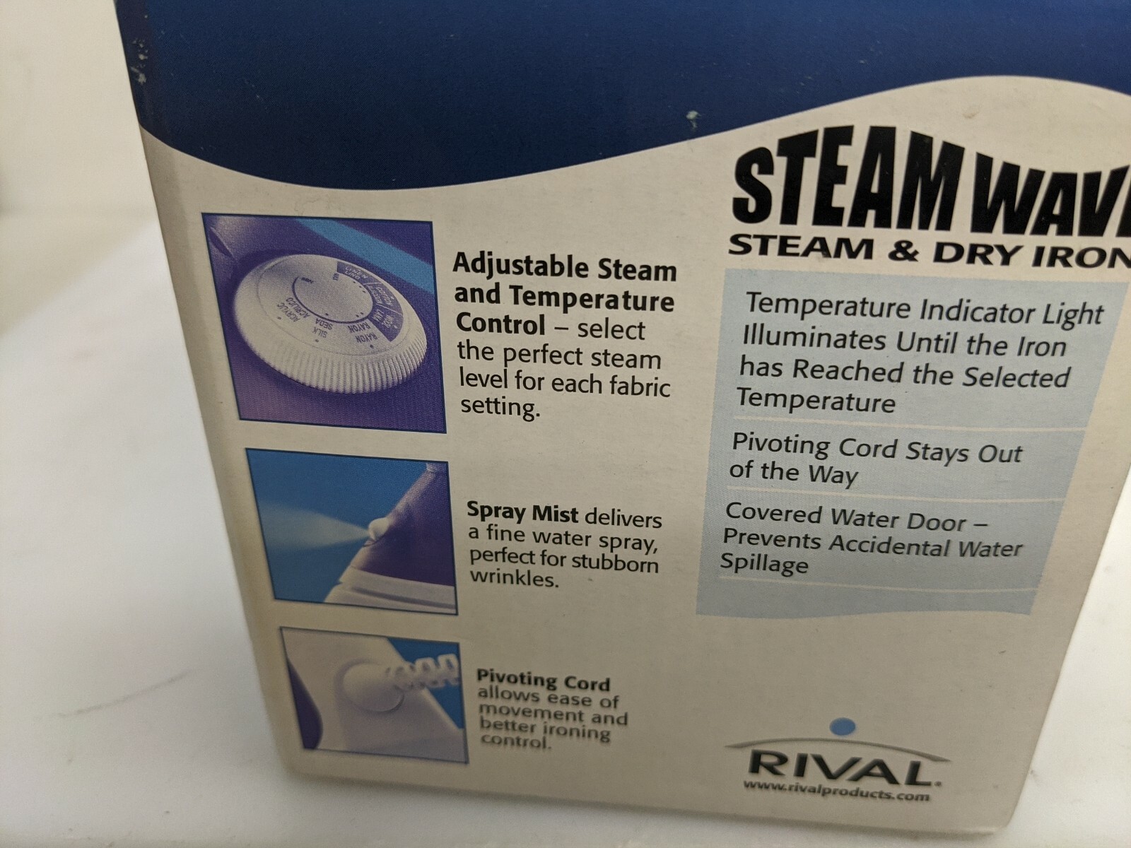 Rival Steam Wave Steam and Dry Iron Model IR603 NEW L3639 | eBay