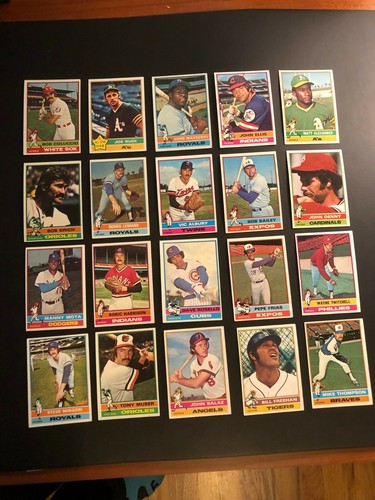 1976 TOPPS-Chewing Gum - Baseball Cards Set of (20) Made in USA | eBay