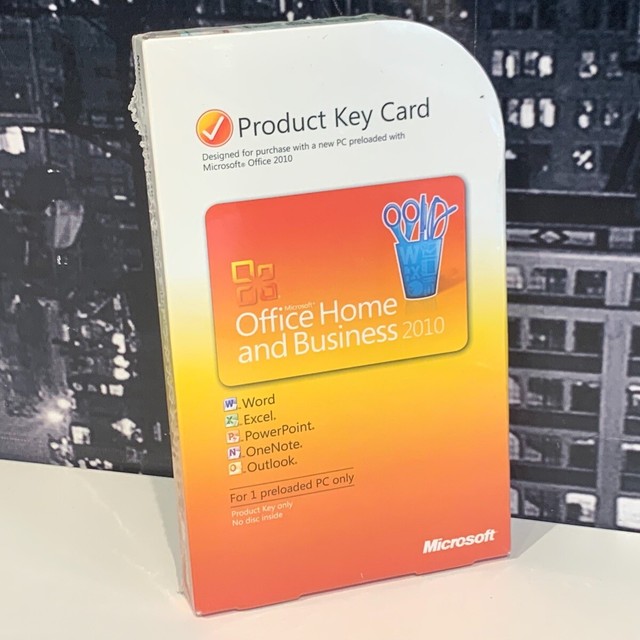 Microsoft Office 2010 Home and Business Product Key Card for sale ...