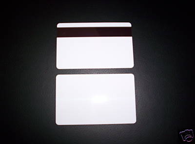 500 PVC Plastic Cards CR80 30 Mil Hi Co White Magnetic Mag Stripe | eBay