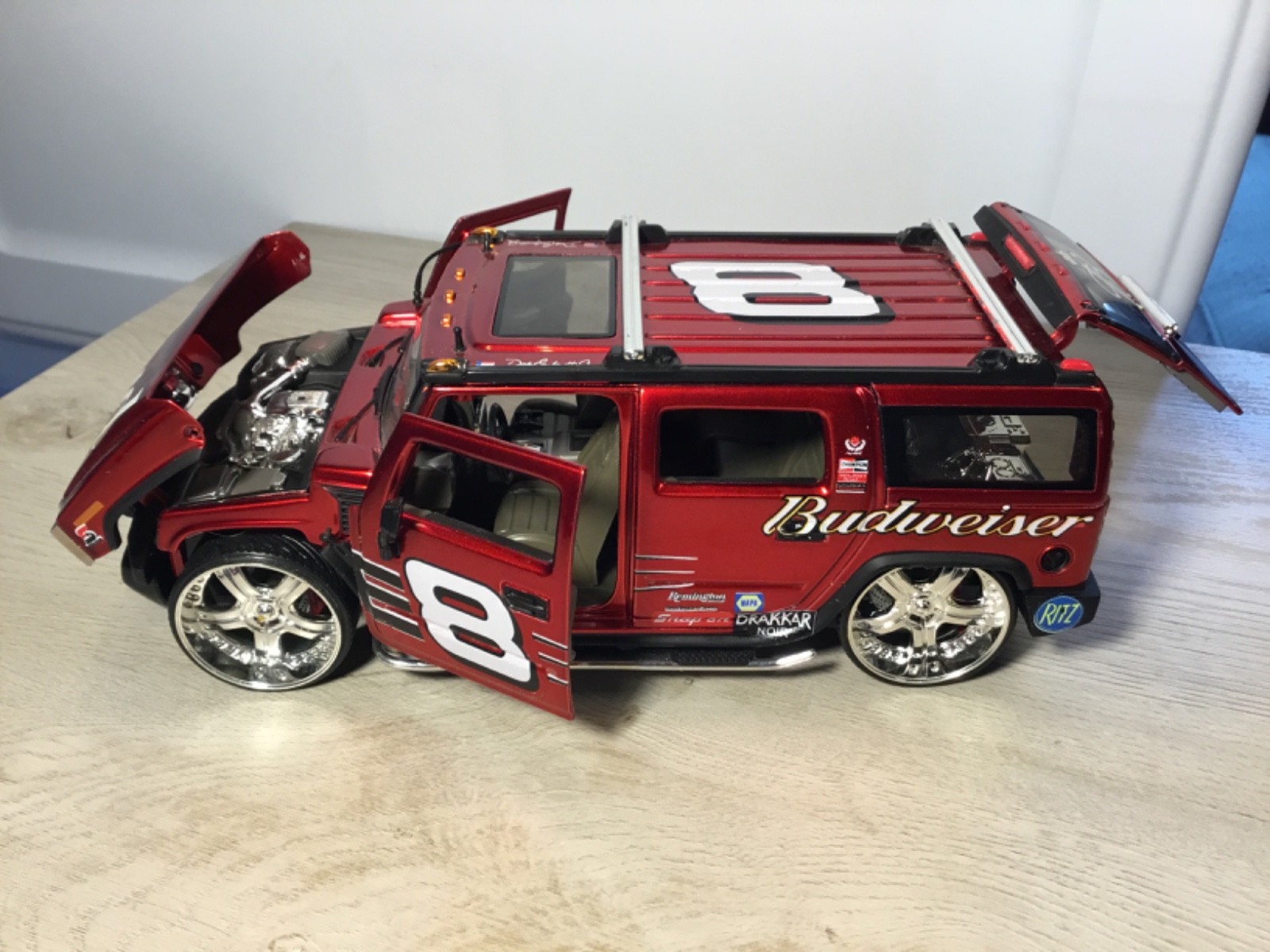XRARE 1:24 Dale Earnhardt Jr #8 BUDWEISER 2003 CUSTOM MADE DieCast ...