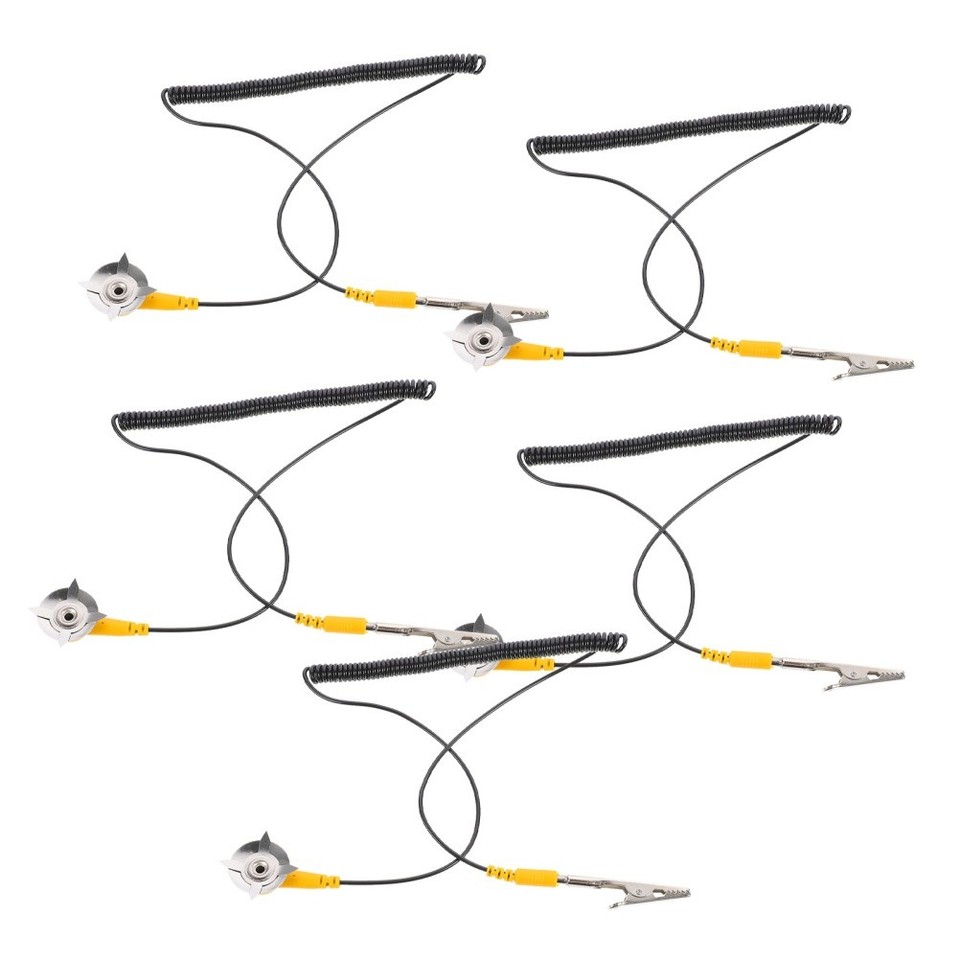 5 Pcs Anti Static Grounding Cord PVC Cable Clip With Claw And Clamp ...