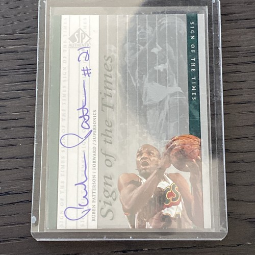1999-00 SP Authentic - Sign of the Times Ruben Patterson #RP (AU) for ...