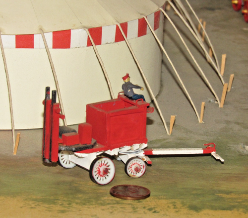 ho scale CIRCUS / CARNIVAL STAKE DRIVER WAGON for Model Train Layout ...