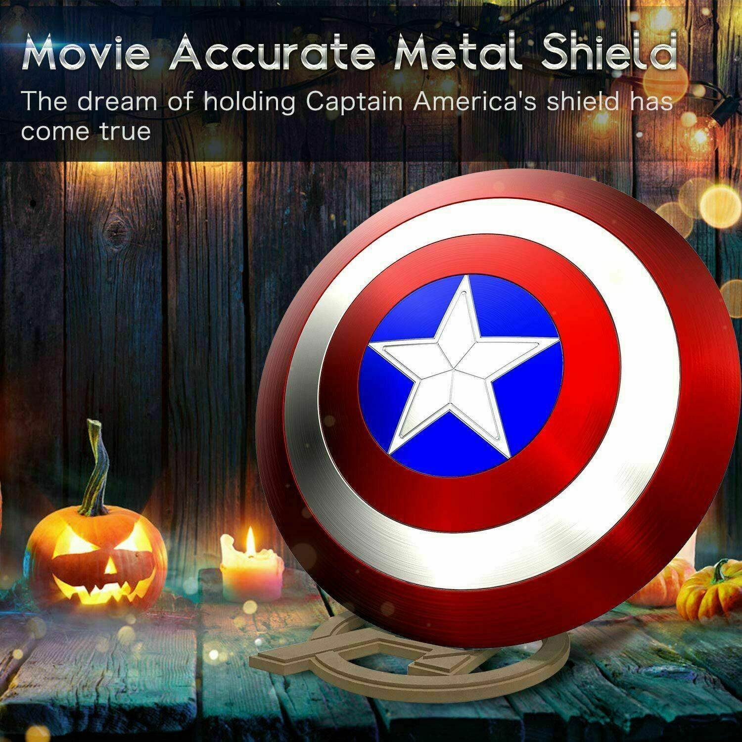 Marvels Avengers Legend Captain America Shield Halloween Medieval Decor ...