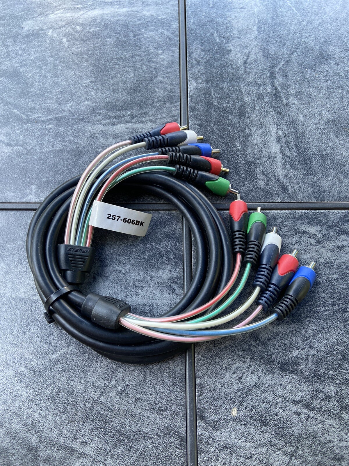 STEREN 6 ft 5-RCA COMPOSITE VIDEO / AUDIO CABLE 257-606BK, FREE ...