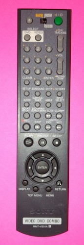 Sony RMT-V501A Video DVD Combo Remote Control SLV-D201 SLV-D300 SLV ...