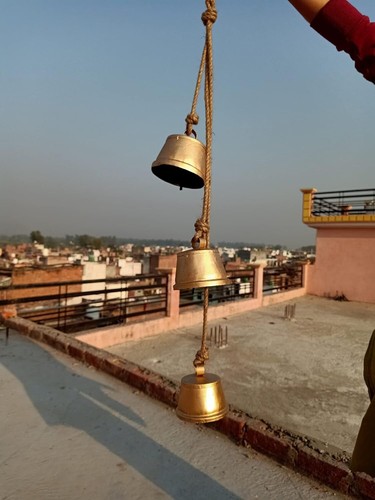 Set of 3 Rustic Lucky Giant Harmony Cow Bells Christmas Bells On Rope ...
