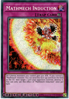 YUGIOH MYFI-EN013 Mathmech Induction Secret Rare 1st Edition NM | eBay Australia