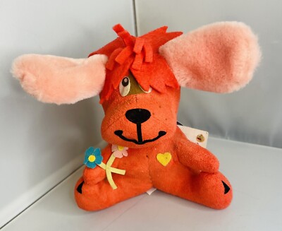 New Dream Pets Reissue by Dakin #11 Rufus Pink Puppy Dog with Flowers ...