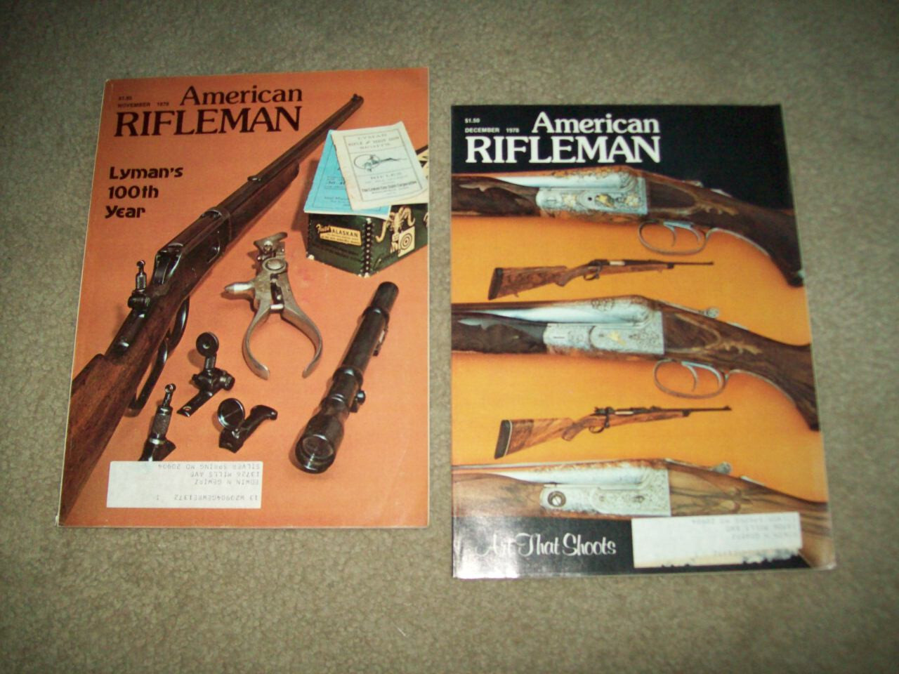 2 vtg 1978 AMERICAN RIFLEMAN Guns WINCHESTER NRA Hunting Pistol ...