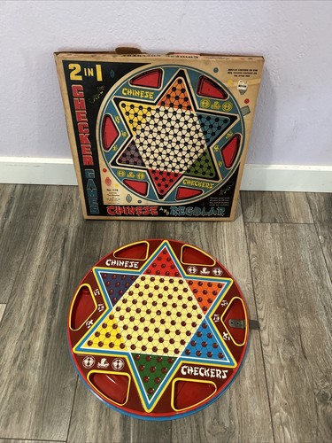 Vintage Ohio Art 2 In 1 Chinese and Regular Checkers 538 - Game & Box ...