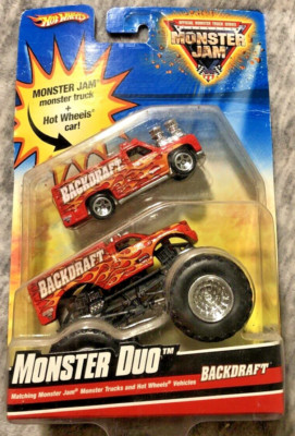 Back Draft: 2009 Hot Wheels, Monster Jam, Monster Duo, Truck 1/64 | eBay