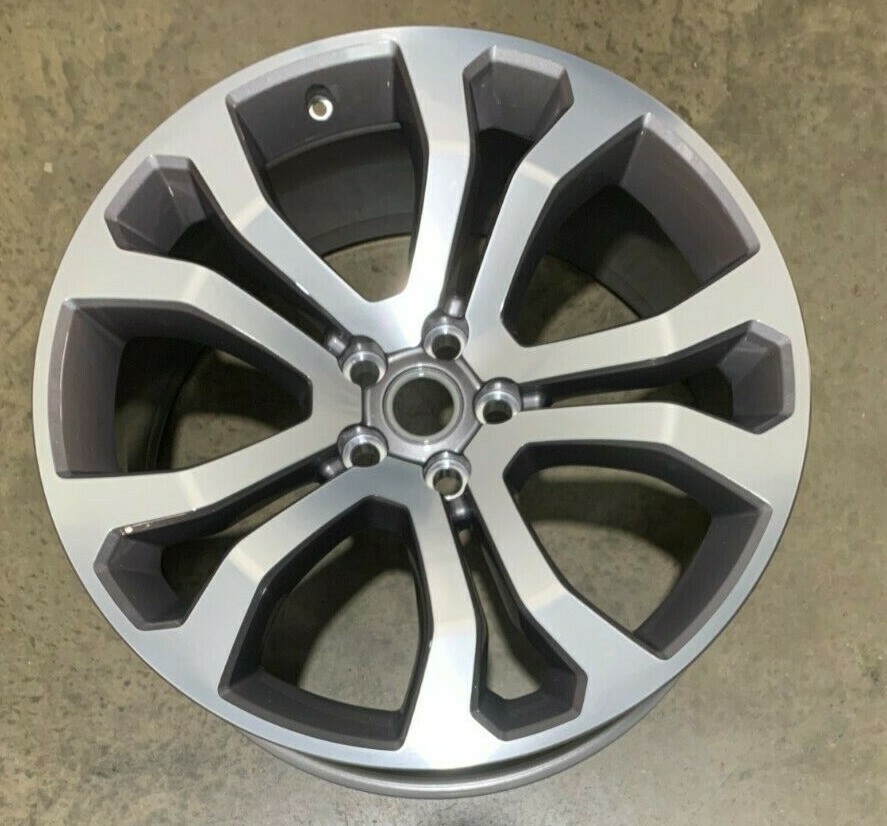 Range Rover Sport L494 22" Alloy Wheel 5 Split Spoke Ceramic Polished ...