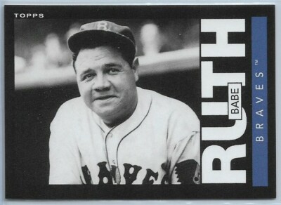 2021 Topps Throwback Thursday Babe Ruth #85 1985 Topps Football Yankees ...