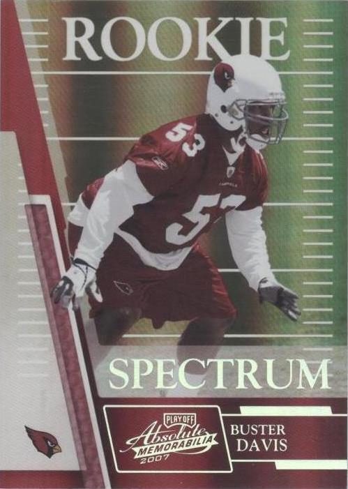 2007 Playoff Absolute Memorabilia - Rookie Buster Davis #157 Spectrum ...