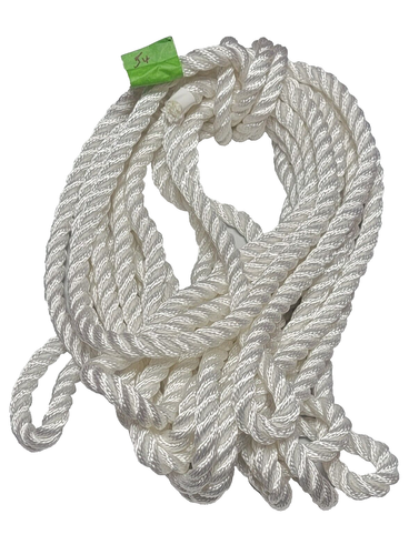GEN3 MARINE 5/8 WHITE 3 STRAND TWISTED NYLON ROPE 54 FT GEN-4-81105 | eBay