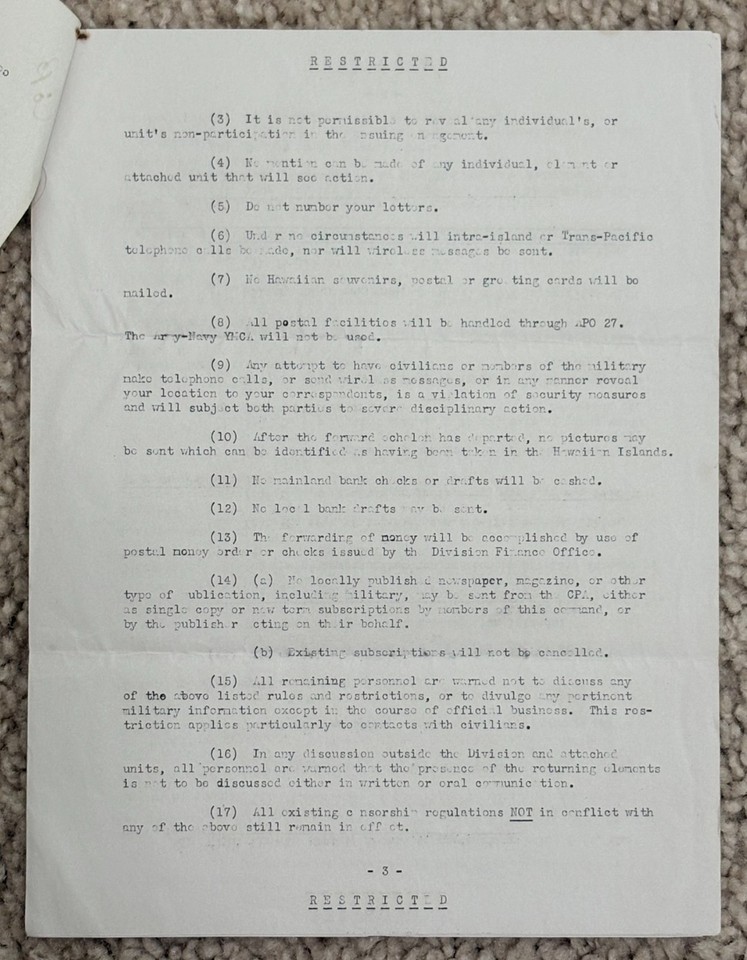 World War II: 1944 HQ 27th Infantry Division APO 27 Guide to Unit ...