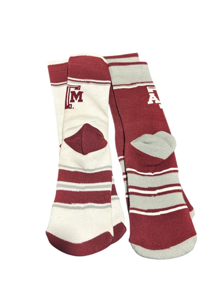 Men's Rock Em Socks Aggies Mascot Texas A&M L/XL 9-13 Socks 2 Pair | eBay