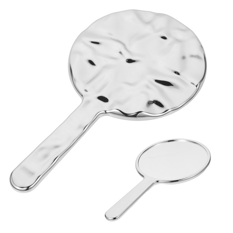 Small Handheld Mirror Compact Mirrors Travel Makeup with Magnification ...