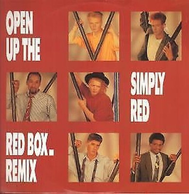 Simply Red Open Up the Red Box 12" vinyl UK Wea 1986 remix b/w look at ...