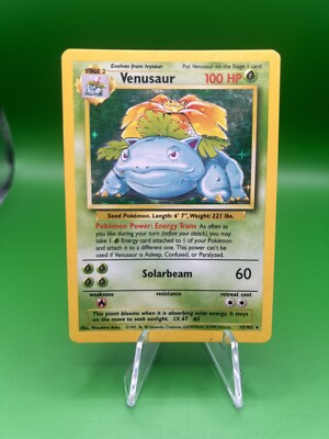 Pokémon TCG Venusaur Base Set 15/102 Holo Unlimited Holo Rare | eBay
