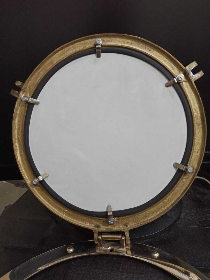 12"Brass Porthole Mirror Nautical Wall Working Ship Cabin Window ...