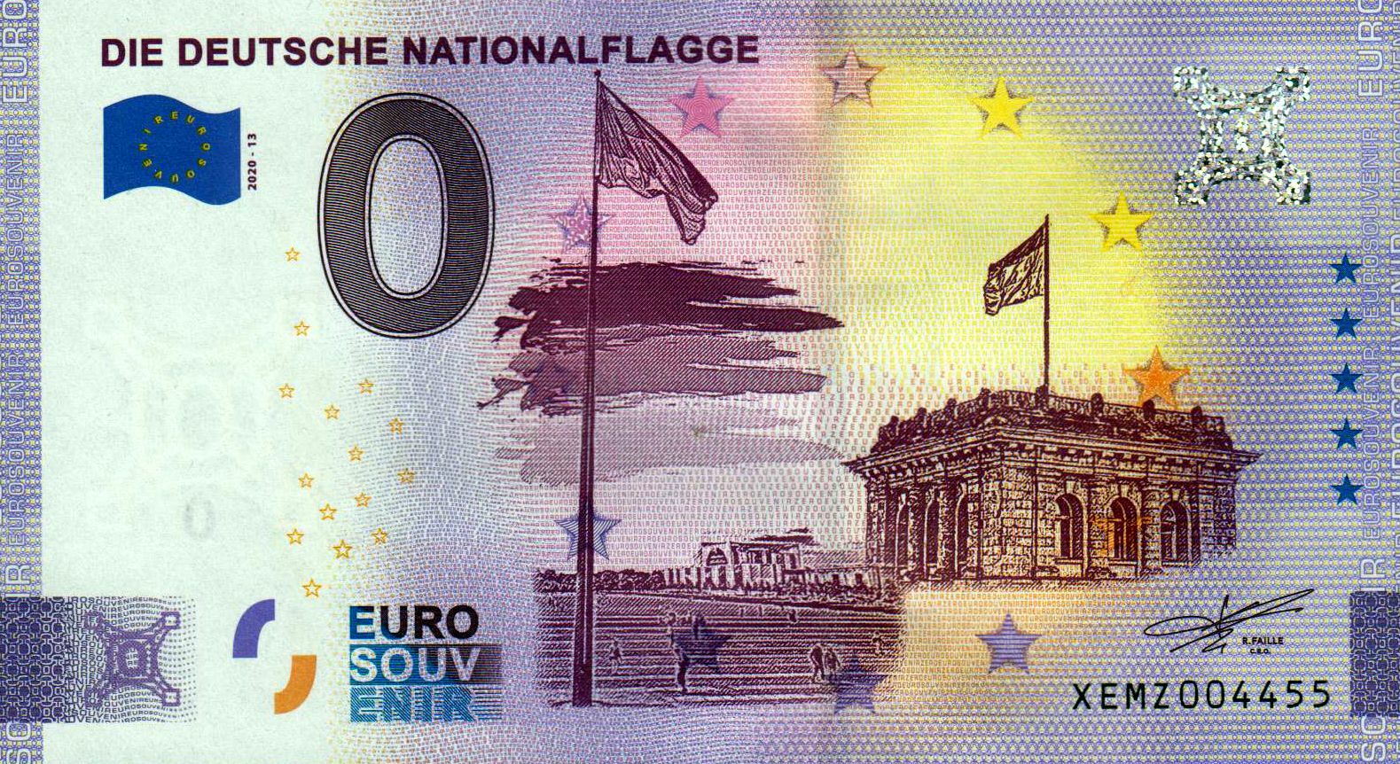 Zero Euro Note - 0 Euro Note - The German National Flag 2020-13 | eBay