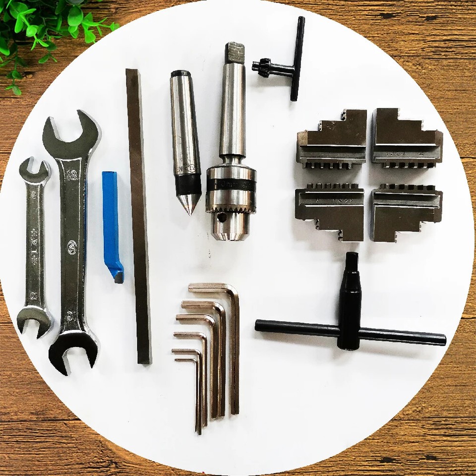 Small instrument lathe/metal working lathe/cast iron integrated 3/4 ...