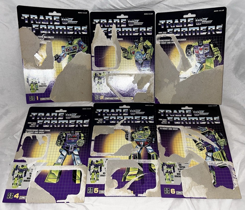 Transformers Devastator Complete 1985 Constructicons Hasbro G1 Hook ...