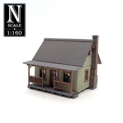 N Scale (1:160) "Cabin" Building Kit - Pacific Northwest Miniatures | eBay