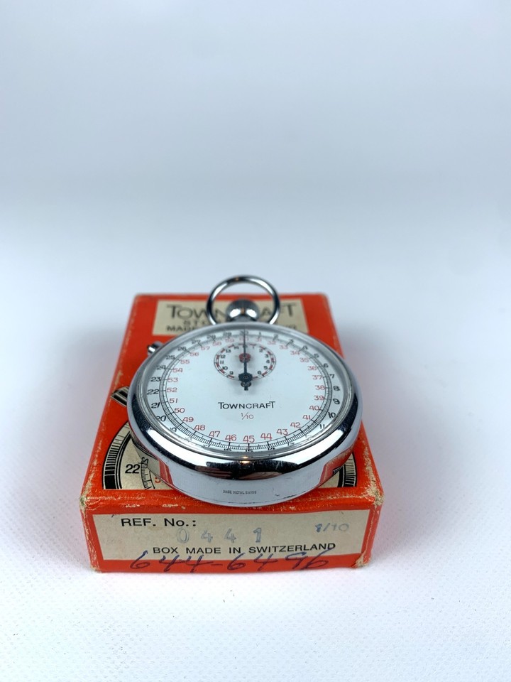 VTG TownCraft Swiss Made Stop Watch 1/10 Switzerland Sports Timer ...