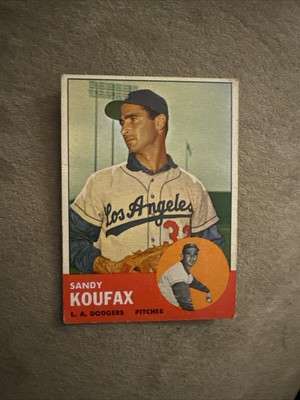 1963 Topps #210 Sandy Koufax Vintage Baseball Card Nice Card! LOOK! | eBay
