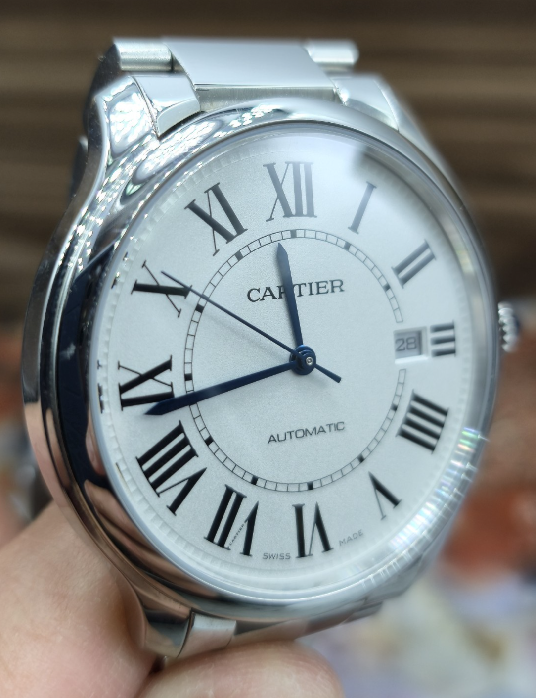 Cartier Ronde Must WSRN0035 Stainless Auto W/box & Paperwork Low Price ...