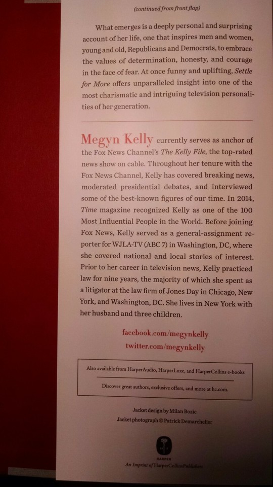 SIGNED Settle for More by Megyn Kelly, autographed, new 9780062494603| eBay