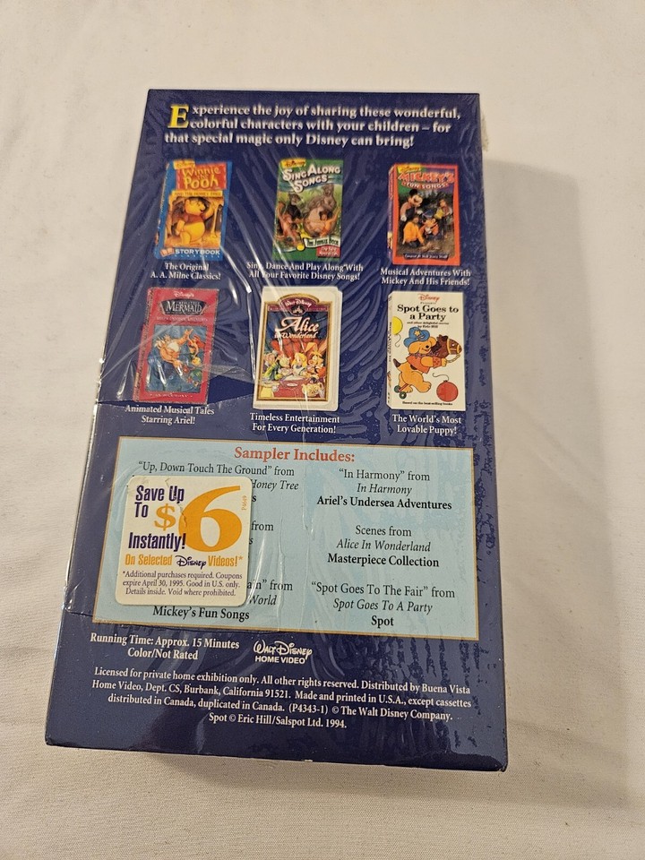 Disney Family Video Sampler VHS Sealed | eBay